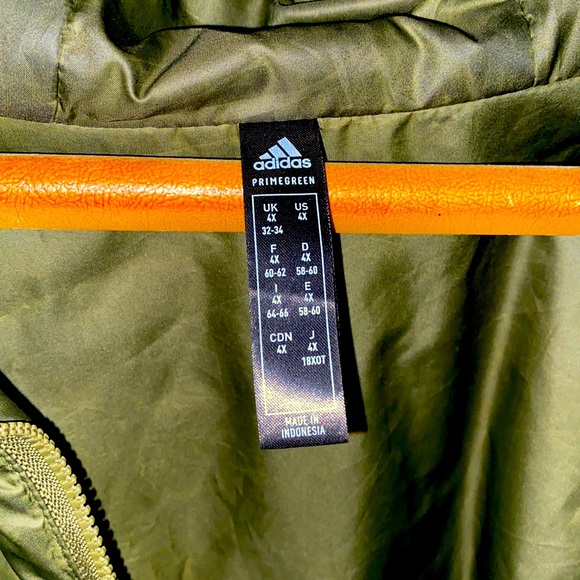 adidas | Jackets & Coats | Adidas Army Green Coat Size 4x In Womens ...